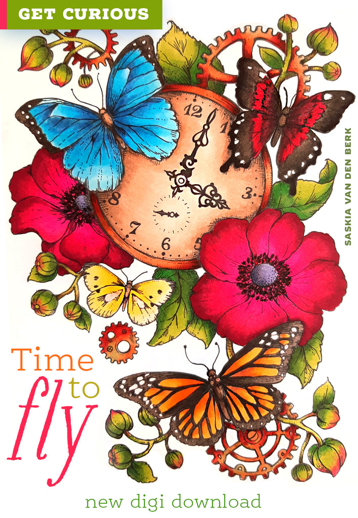 Time to Fly Digital Stamp Set - Power Poppy by Marcella Hawley