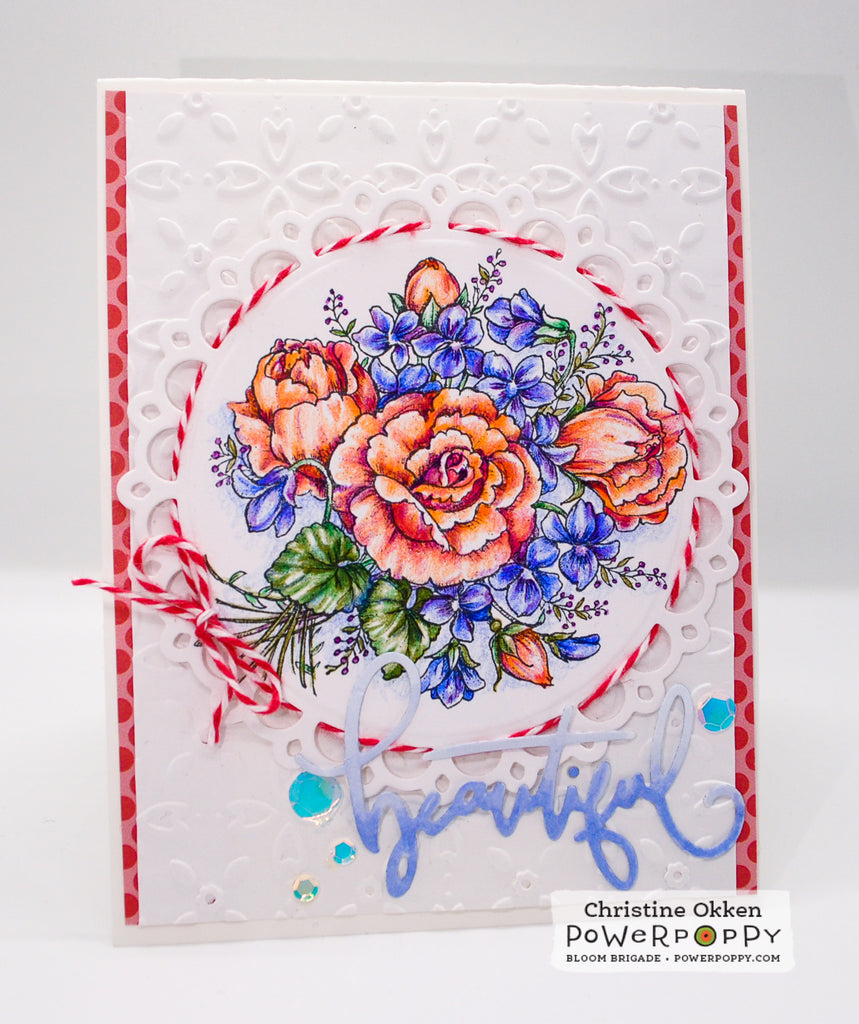 Flower Bomb Digital Stamp Set - Power Poppy by Marcella Hawley