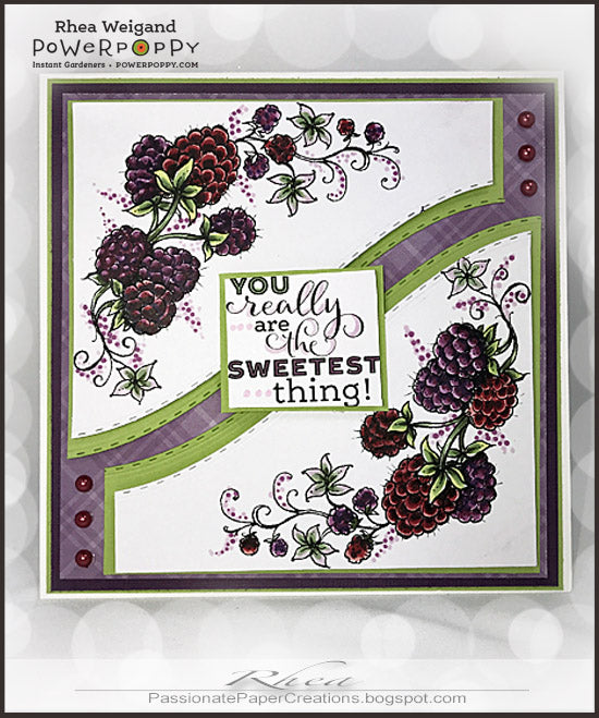 Cherries and Berries Digital Stamp Set - Power Poppy by Marcella Hawley