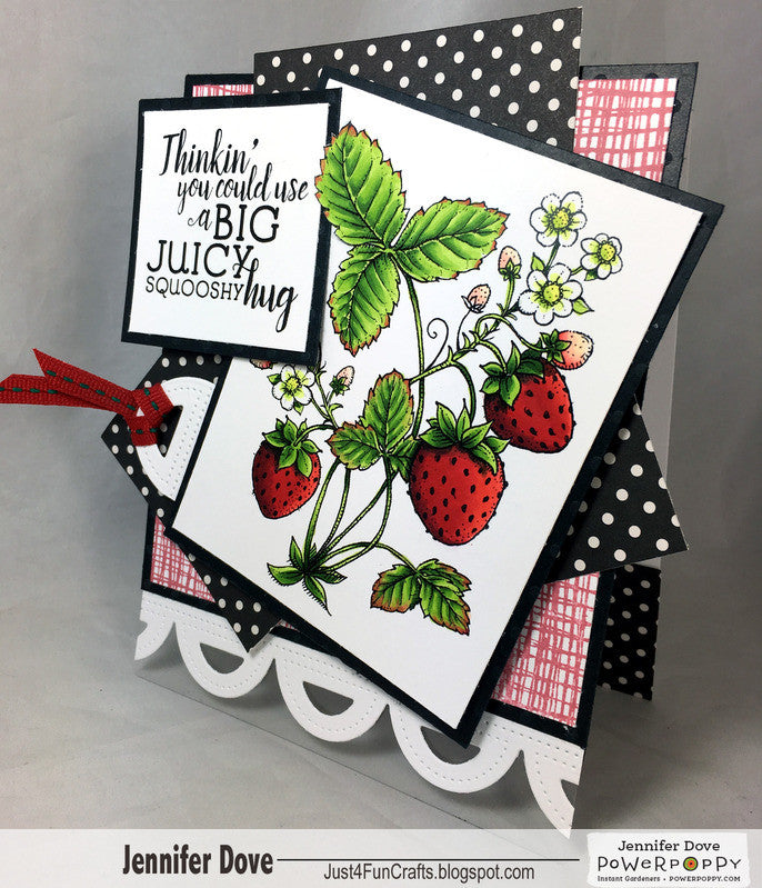 Juicy Strawberries Digital Stamp Set - Power Poppy by Marcella Hawley